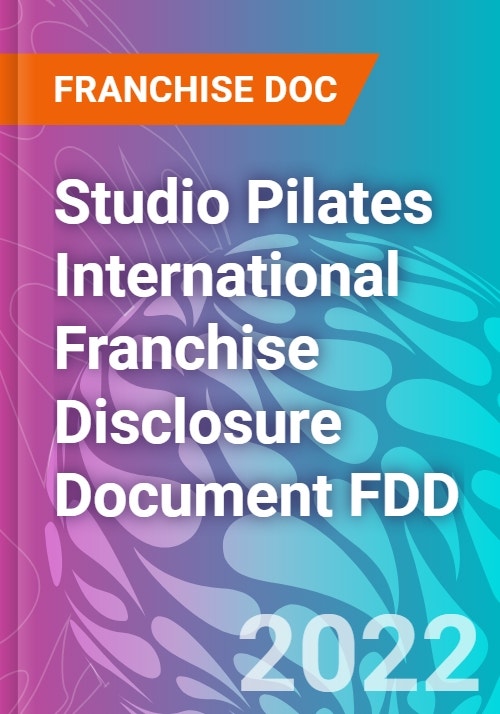Studio Pilates International Franchise Disclosure Document FDD