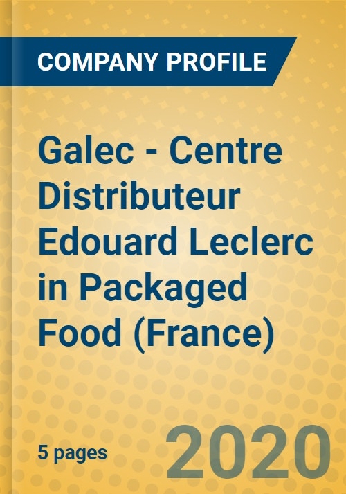 Galec - Centre Distributeur Edouard Leclerc in Packaged Food (France)