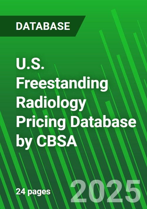 U.S. Freestanding Radiology Pricing Database by CBSA