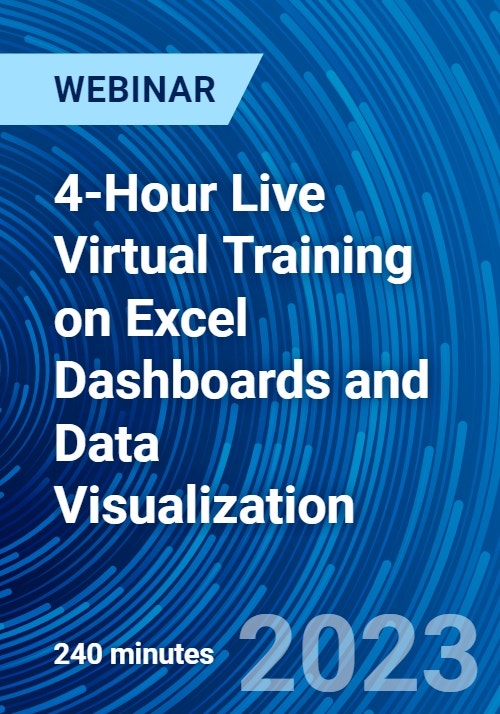 4-Hour Live Virtual Training on Excel Dashboards and Data Visualization ...