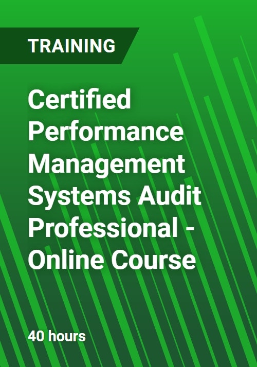 Certified Performance Management Systems Audit Professional - Online Course