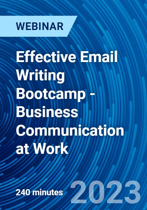 Effective Email Writing Bootcamp - Business Communication at Work ...