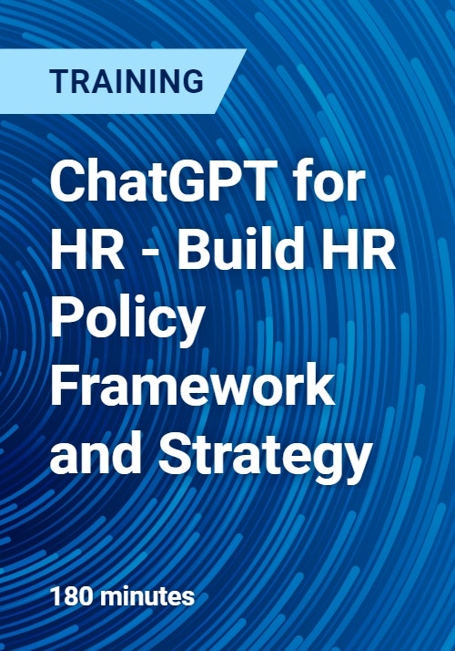 ChatGPT for HR - Build HR Policy Framework and Strategy