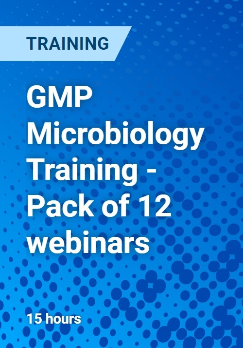 GMP Microbiology Training - Pack of 12 webinars