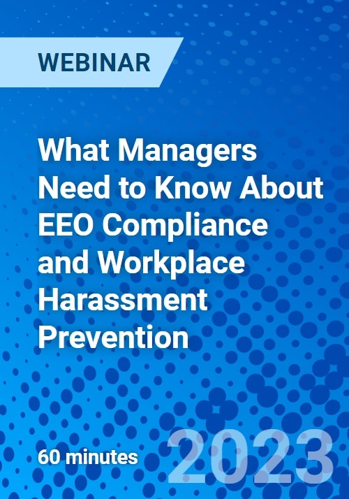 What Managers Need to Know About EEO Compliance and Workplace ...