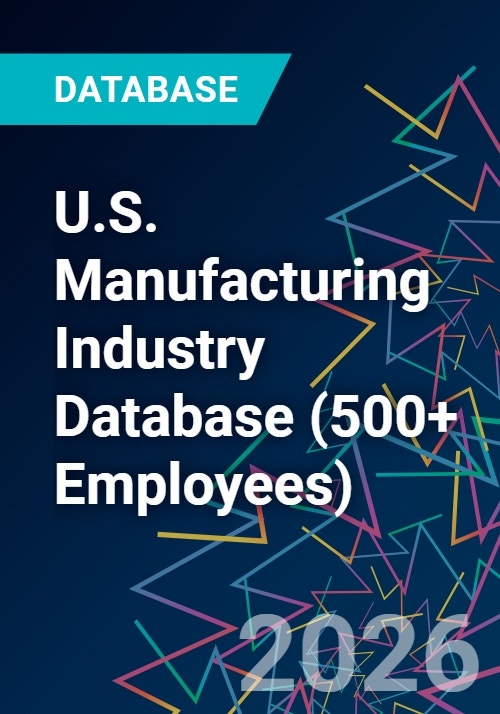 U.S. Manufacturing Industry Database (500+ Employees)