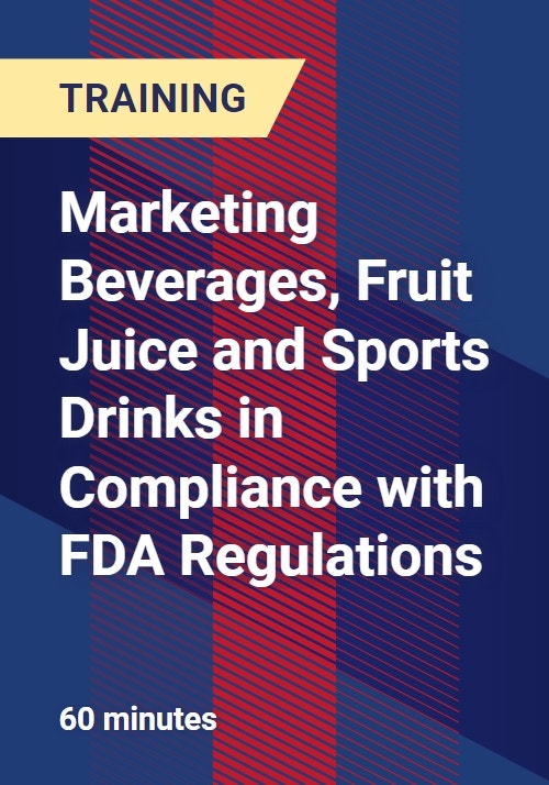 Marketing Beverages, Fruit Juice and Sports Drinks in Compliance with ...