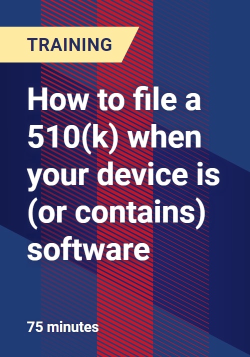 How to file a 510(k) when your device is (or contains) software