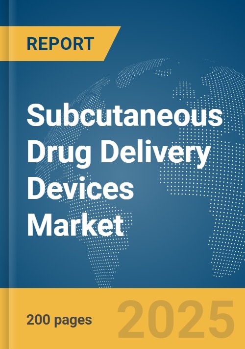 Subcutaneous Drug Delivery Devices Market Report 2025