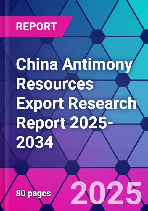 China Antimony Resources Export Research Report 2025-2034