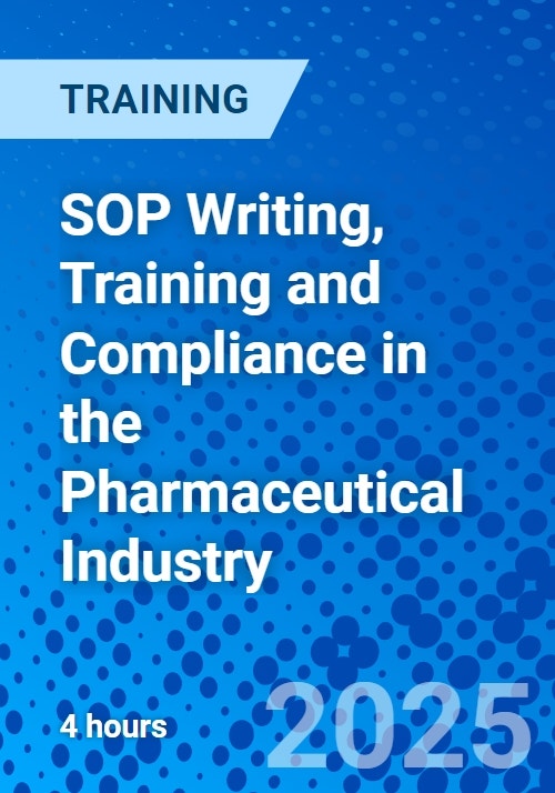 SOP Writing, Training and Compliance in the Pharmaceutical Industry ...