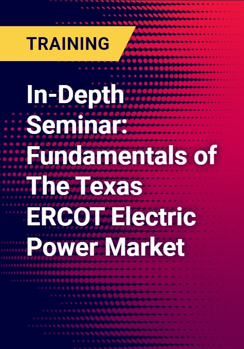 In-Depth Seminar: Fundamentals of The Texas ERCOT Electric Power Market