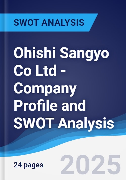 Ohishi Sangyo Co Ltd - Company Profile and SWOT Analysis