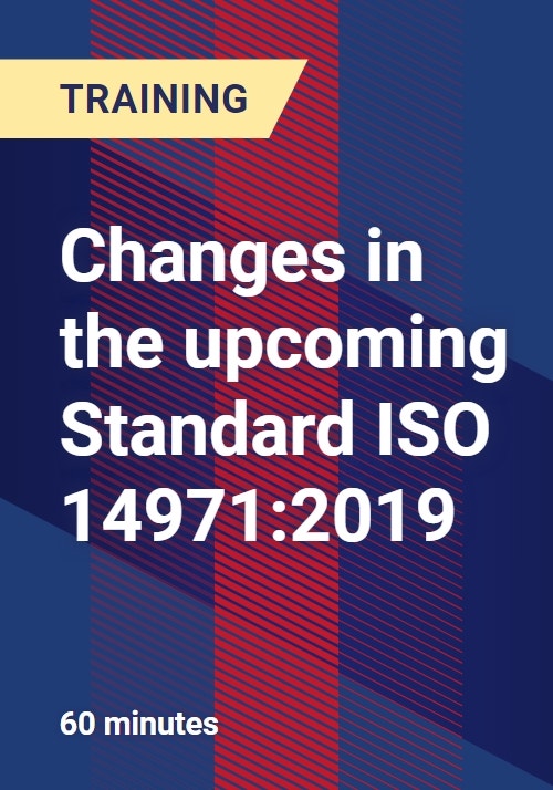 Changes in the upcoming Standard ISO 14971:2019